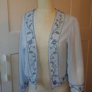 Scala Jackets & Coats | Amazing Vintage Flawless Silk Beaded Jacket ...